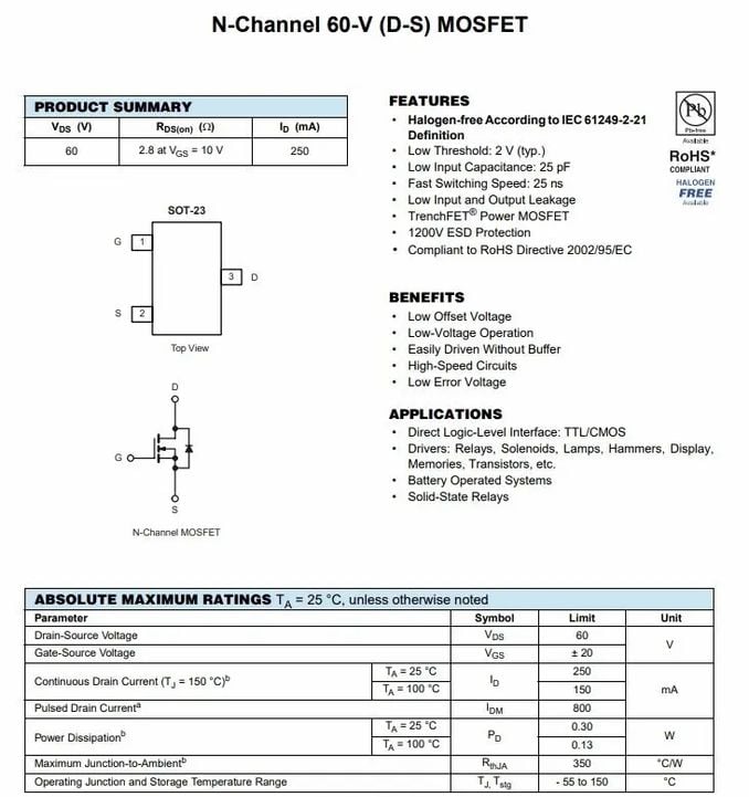 BSN20場效應管：技術規格參數、工作原理與應用電路全解析 - 數碼 - iNewsDB 日日新聞．掌握每日新鮮事