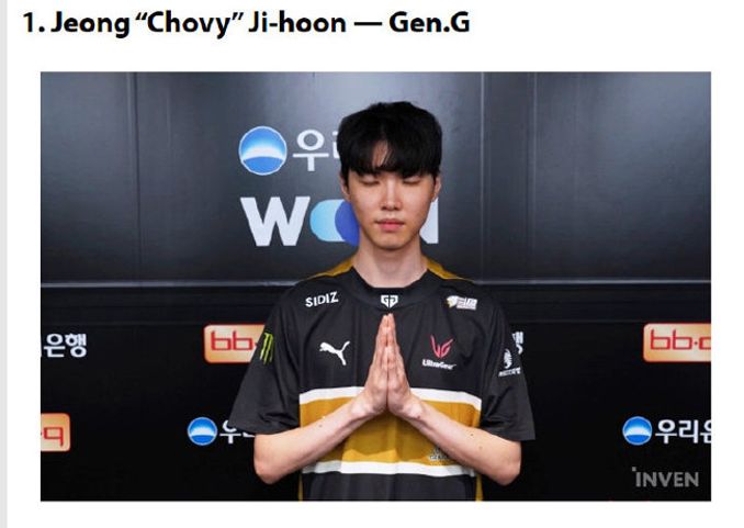 外媒評選S12中單TOP5：Chovy第一Faker第四