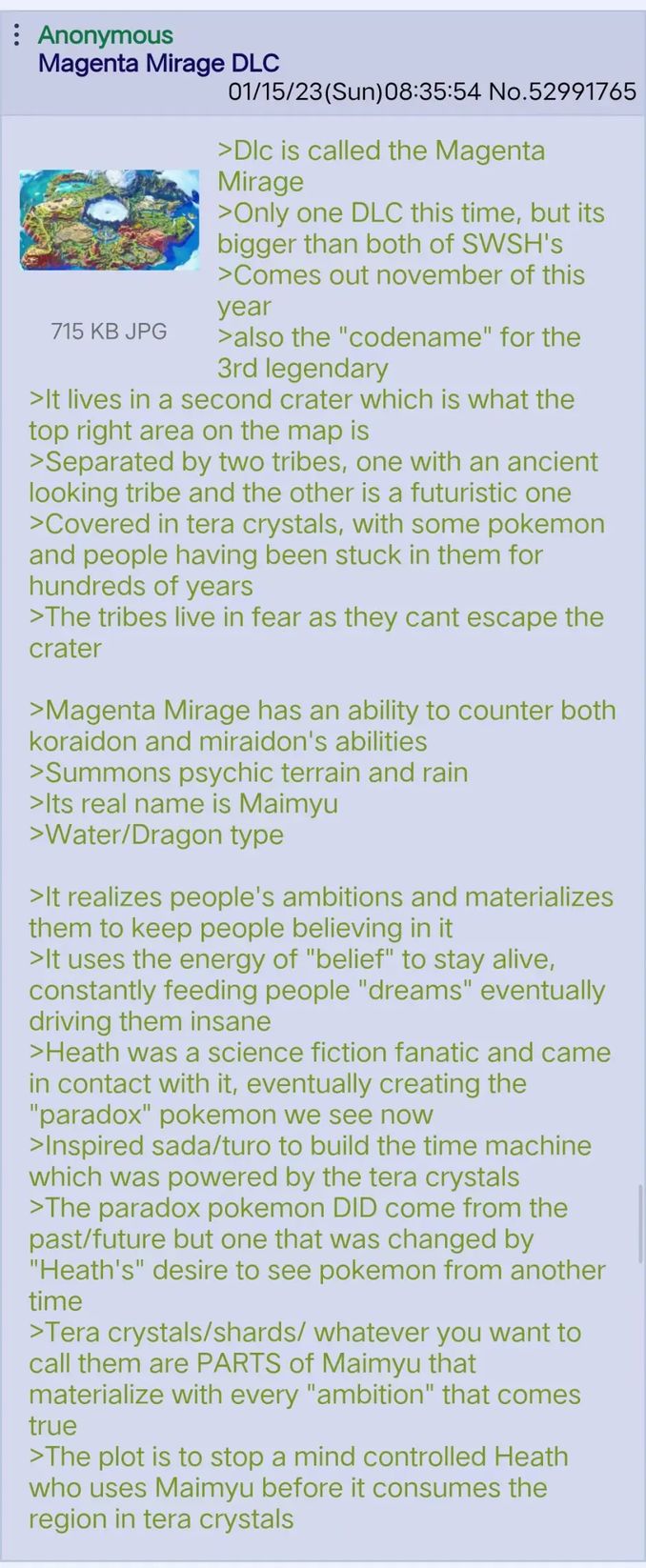 外網4chans的寶可夢朱紫dlc爆料，僅供參考，看看就好 - 遊戲 - iNewsDB 日日新聞．掌握每日新鮮事