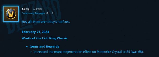 WLK懷舊服最新改動：這個BIS飾品又大幅buff了 - 遊戲 - iNewsDB 日日新聞．掌握每日新鮮事