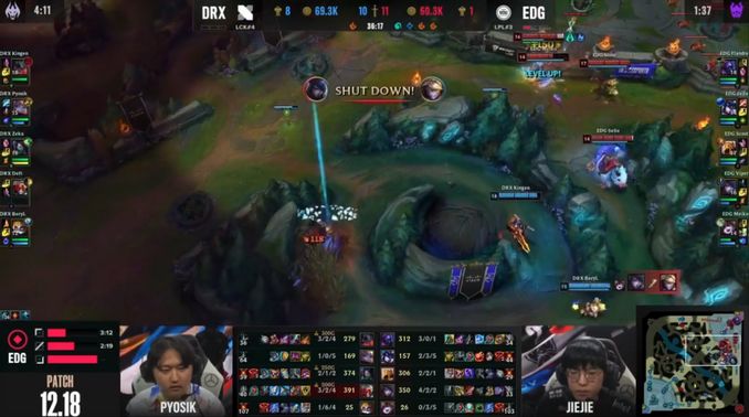真是天助EDG啊！Deft偷家差30滴血沒A掉，EDG落後一萬完成翻盤