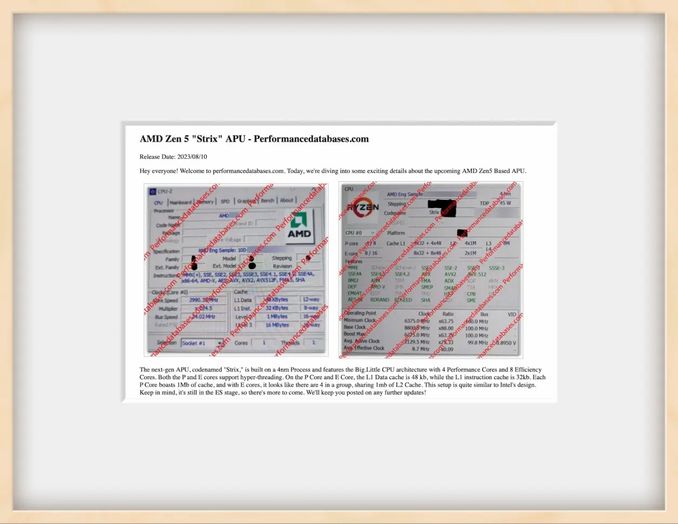 AMD 銳龍 8000 “Strix”移動處理器 CPU-Z 頁面曝光：4 P 核 + 8 E 核 - 數碼 - iNewsDB 日日新聞．掌握每日新鮮事