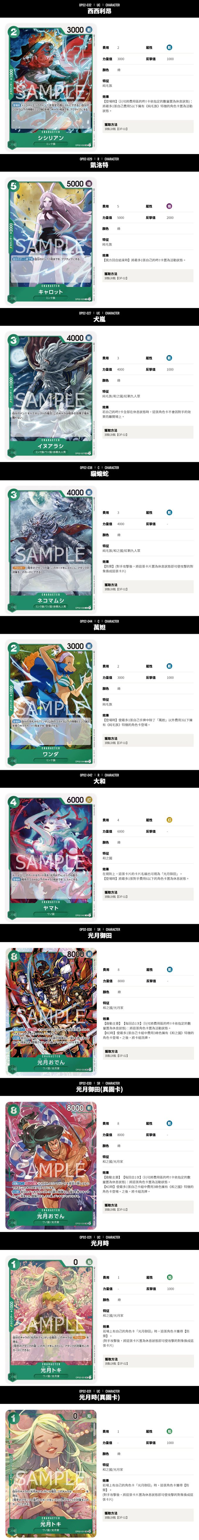【OPCG】航海王TCG對戰卡牌第二彈OP02頂上戰爭|綠色卡組一覽 - 遊戲 - iNewsDB 日日新聞．掌握每日新鮮事