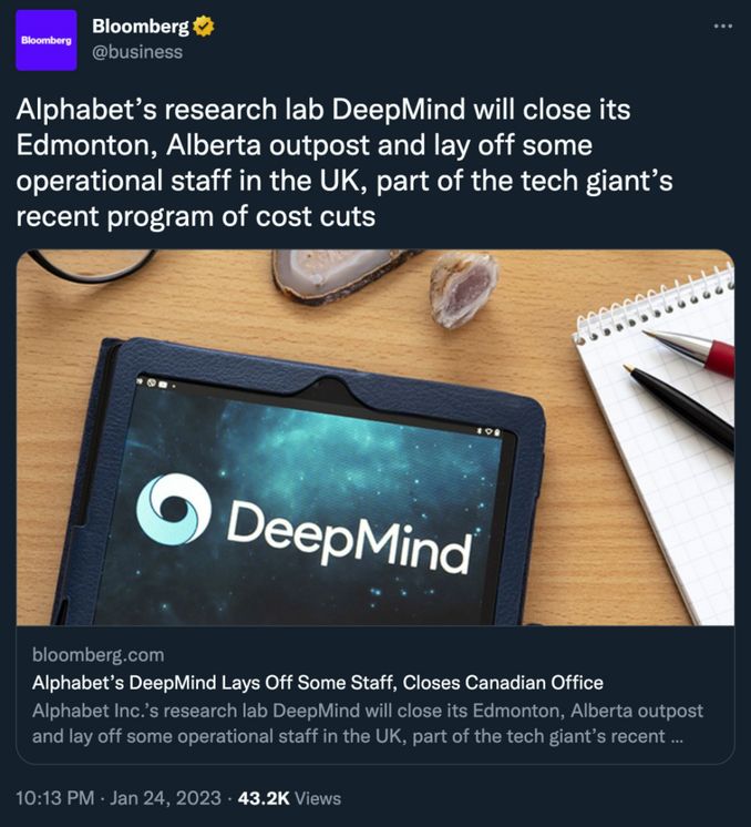 DeepMind關閉首個海外實驗室，設立僅五年，曾由強化學習之父領導 - 數碼 - iNewsDB 日日新聞．掌握每日新鮮事