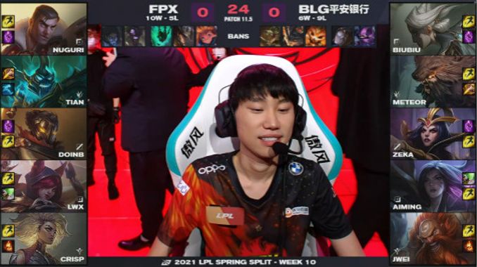 FPX 2：0 BLG 小天重回首發兩場人馬錶現驚豔 - 遊戲 - iNewsDB 日日新聞．掌握每日新鮮事