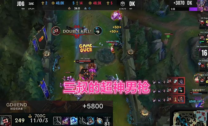 AD落後五千經濟也能翻！JDG點燃劍魔帶隊擊敗DK，牛寶面目全非 - 遊戲 - iNewsDB 日日新聞．掌握每日新鮮事