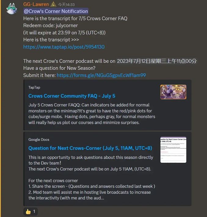 20230705_Crows Corner 暗鴉角落 Q&A | 【火炬之光：無限】 - 遊戲 - iNewsDB 日日新聞．掌握每日新鮮事